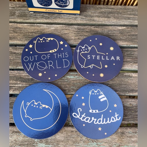Pusheen | Kitchen | Pusheen Space Themed Coasters | Poshmark